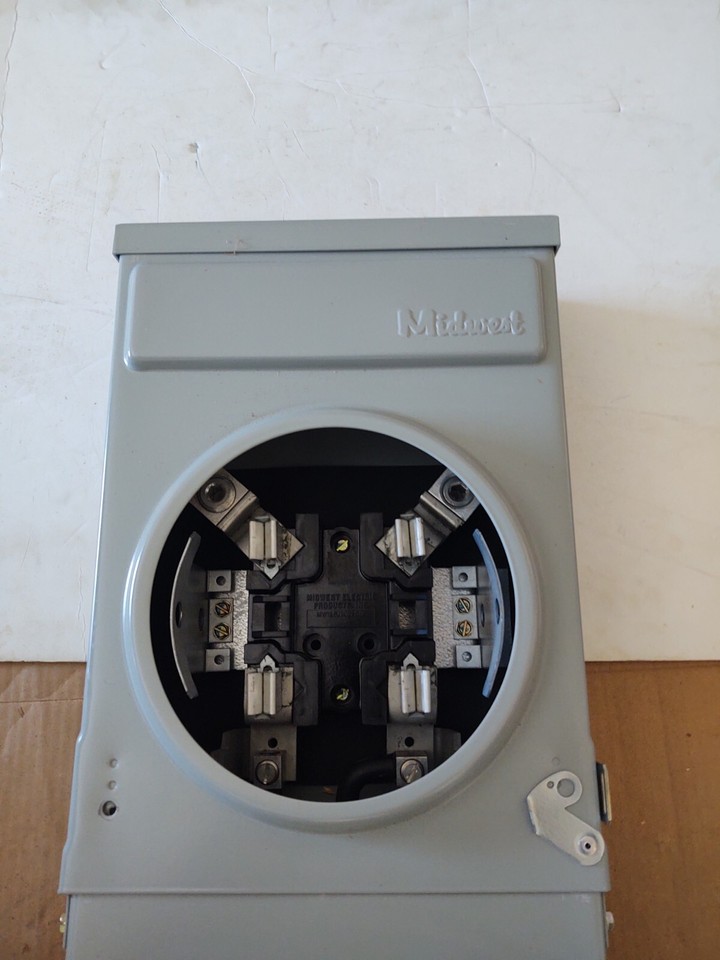 MIDWEST # R101C / 100 AMP, 120/240, 1 PHASE, RINGLESS METER BASE ...