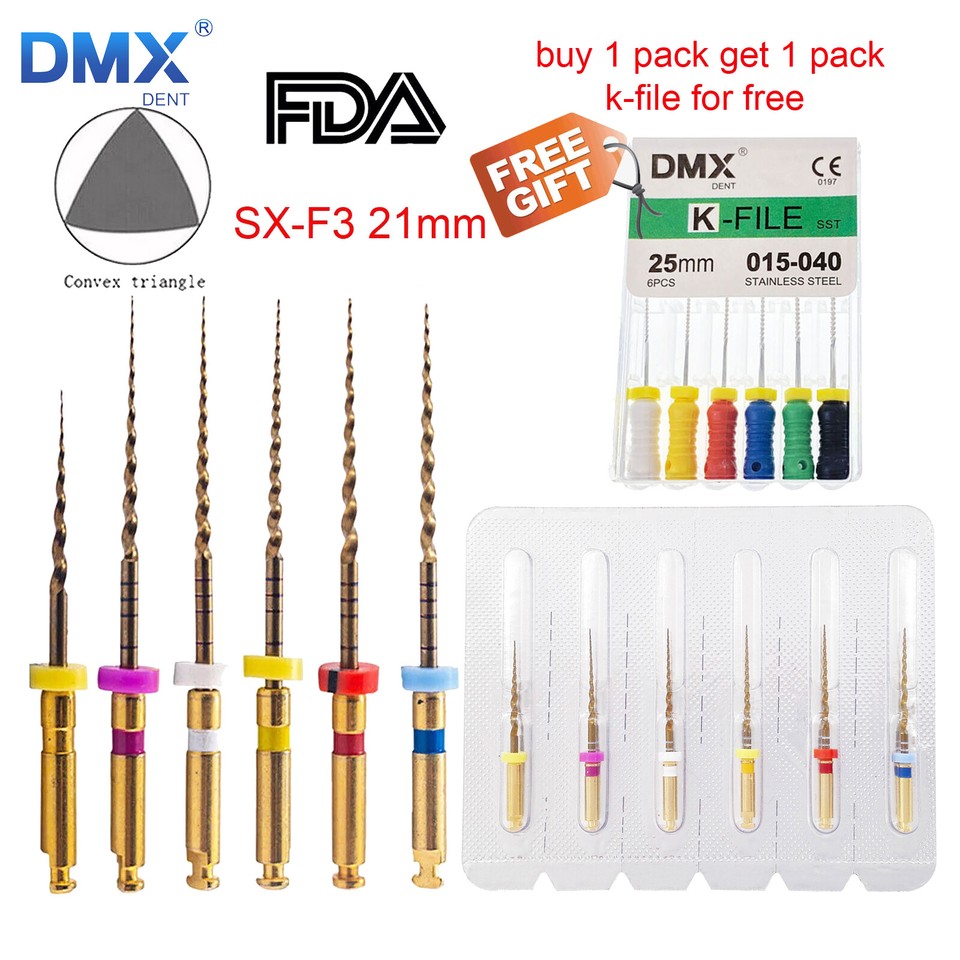 Dental Endodontic Rotary File NITI Root Canal Files Endo X-Pro Gold ...