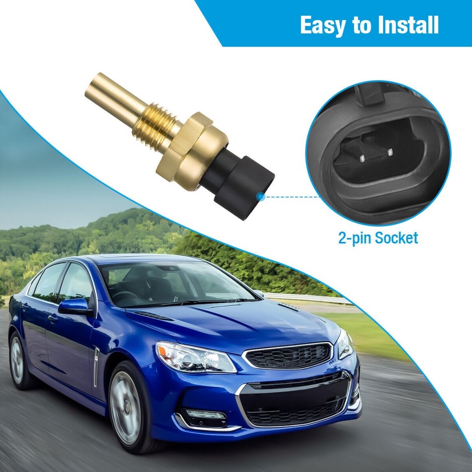 12608814 Engine Coolant Temp Sensor w/ Connector For Buick Cadillac ...