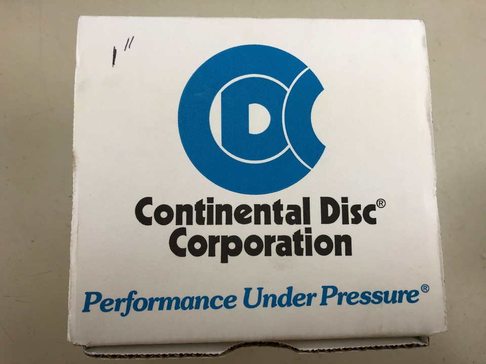 CDC Continental Rupture Disk Certiflow 1" Sanitrx HPX-90 IS(gas/liquid ...