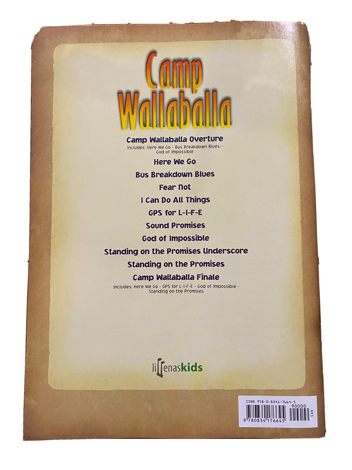 CAMP WALLABALLA Choral Book/CD Combo~Kid s Musical about God's Promises ...