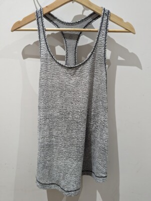 Lululemon Merle Grey Racerback Tank Womens Size Med/Lg | eBay Australia