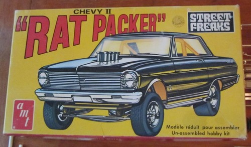AMT Rat Packer Chevy II Nova AWB Street Freaks Drag Orig '70s Kit #T156 ...