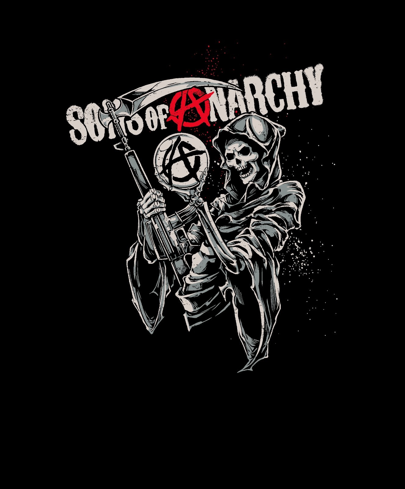 Licensed Queen Size Sons of Anarchy SOA Sam Crow Mink Plush Blanket for ...