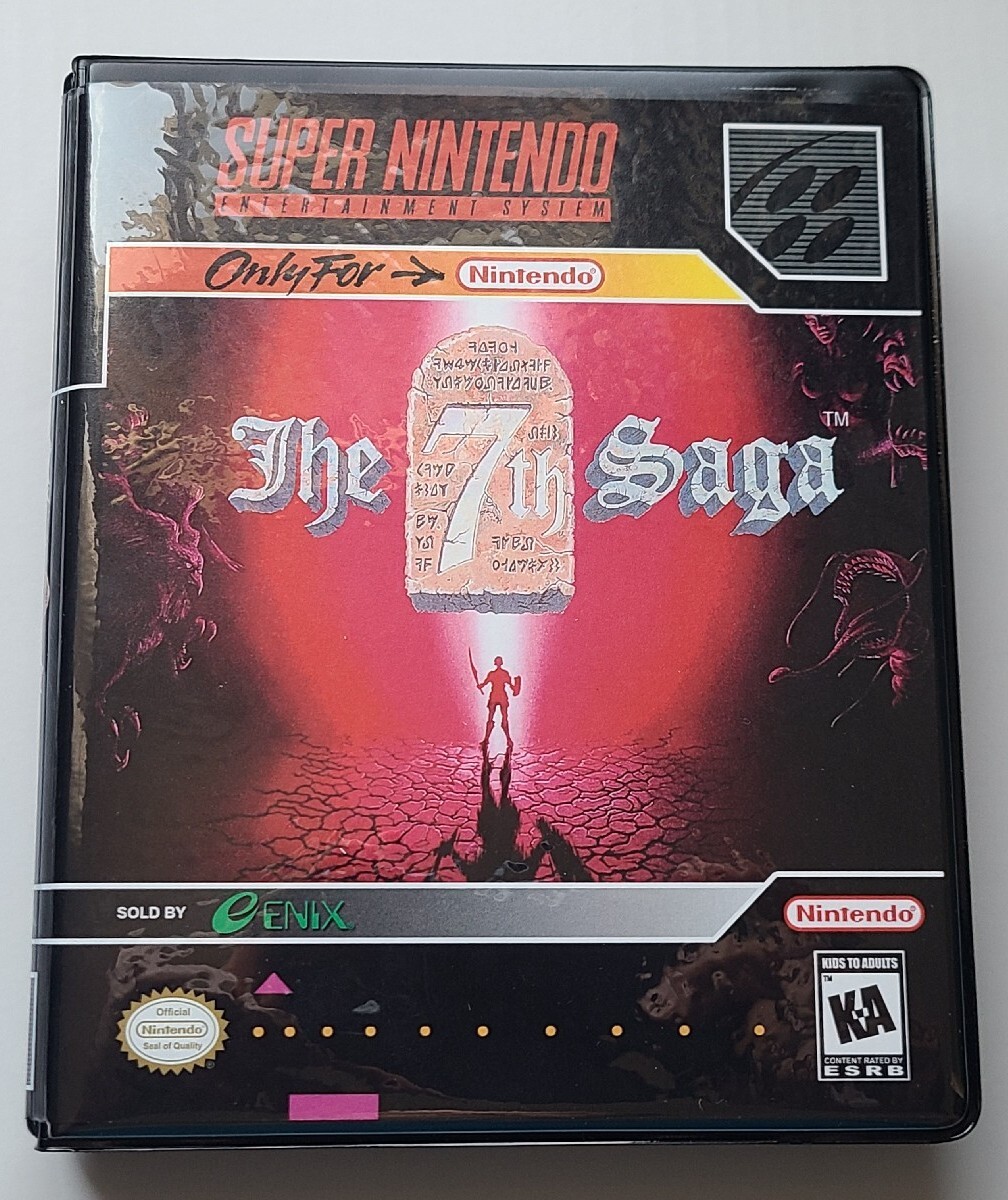 The 7th Saga CASE ONLY Super Nintendo SNES Box BEST Quality Available ...
