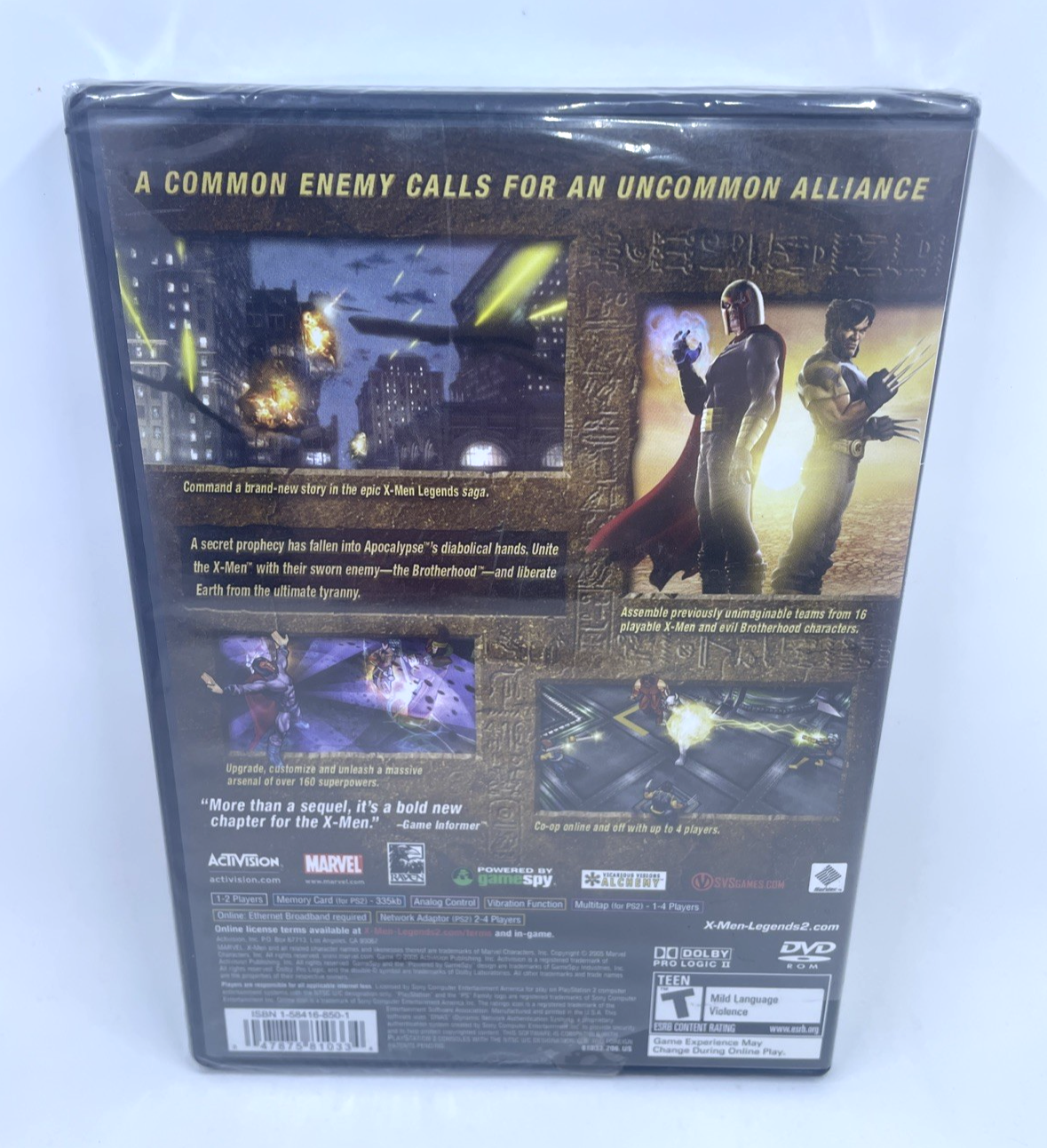 X-Men Legends II 2 Rise of Apocalypse Sony PlayStation 2 PS2 NEW SEALED ...