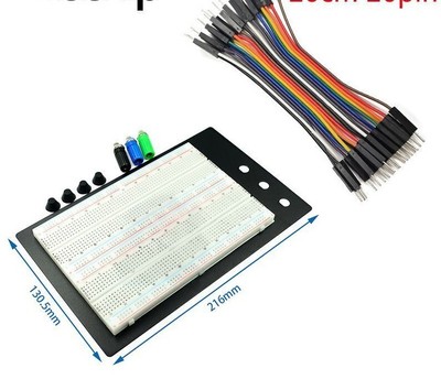 Solderless Protoboard SYB1660 Test Circuit Board Tiepoint M to M Dupont ...