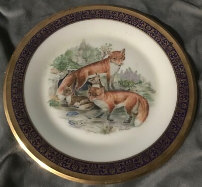 Lenox Woodland Wildlife Boehm Fox Plate | eBay