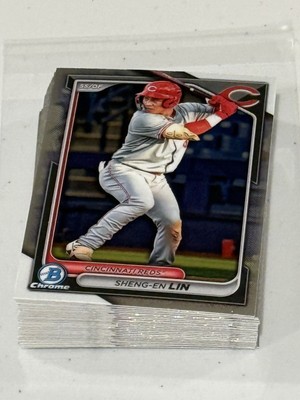2024 Bowman Draft Chrome BDC-147 SHENG-EN LIN Reds 25 Card Lot Prospect ...
