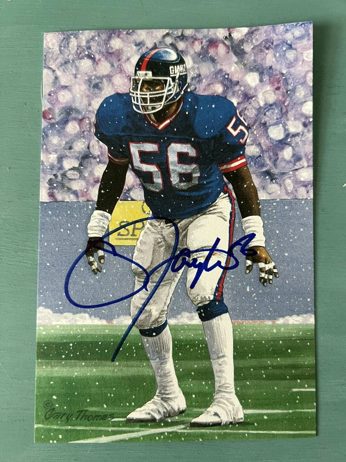 HOF Class of 1999 NFL Goal Line Art - Set of 5 Cards - Signed ...