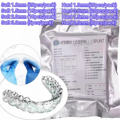 Dental Orthodontic Vacuum Thermoforming Sheet Splint Hard/Soft Retainer ...