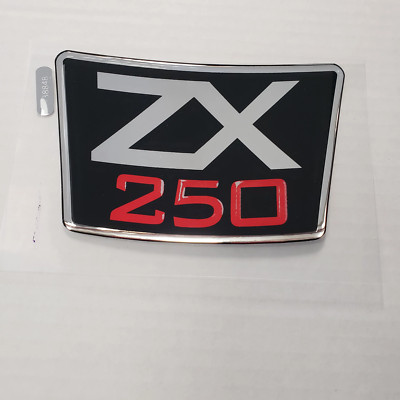 New Authentic Skeeter ZX250 Emblem Black/ Red/ White 3.36" X 5.15" | eBay