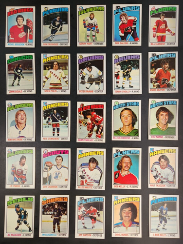 1976 Topps Hockey Lot of 45 Diff/Cards/Shown INC 8 HOF Ex/Ex-Mt/NM Nice ...