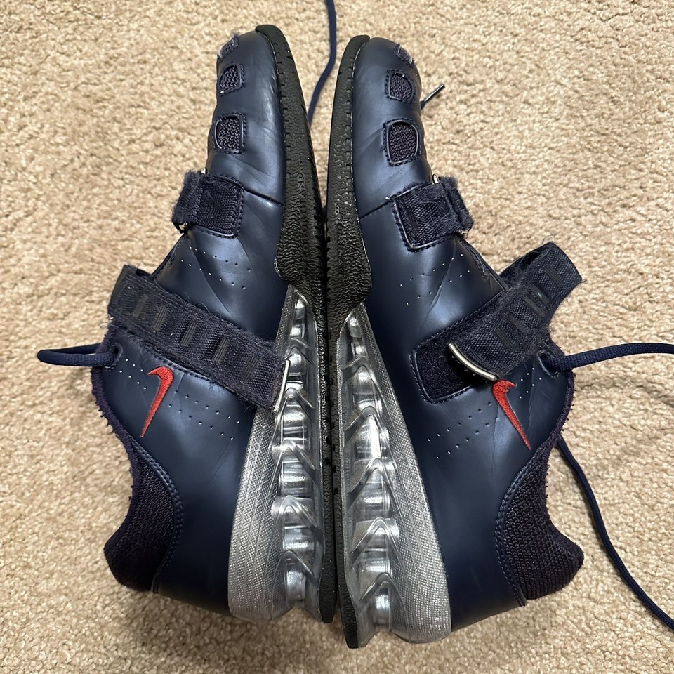 Nike Romaleos 2 Obsidian Blue Red Weightlifting Shoes 476927-460 Size ...