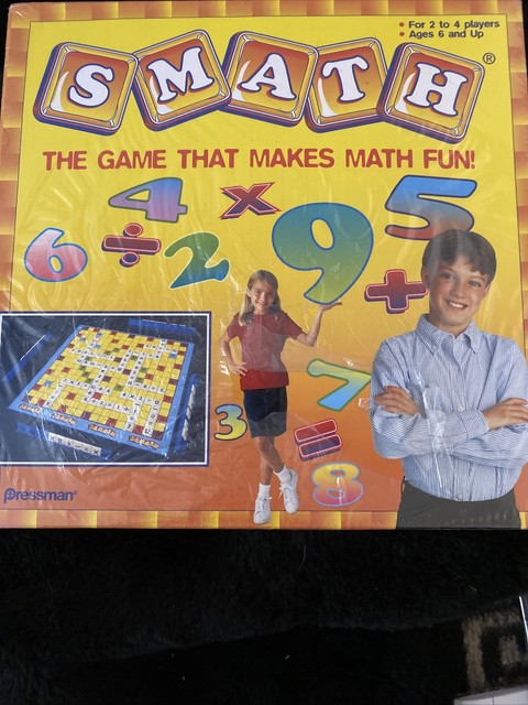 Smath The Board Game That Makes Math Fun Ages 6 Vintage 1992 Pressman ...