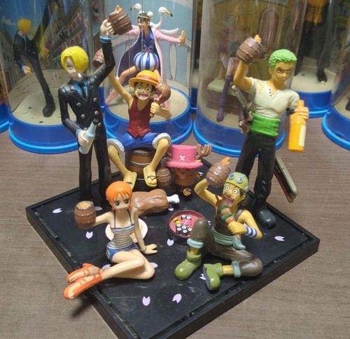ONE PIECE Figure Lot of 5 Luffy Zoro Sanji Nami Usopp Chopper Diorama ...