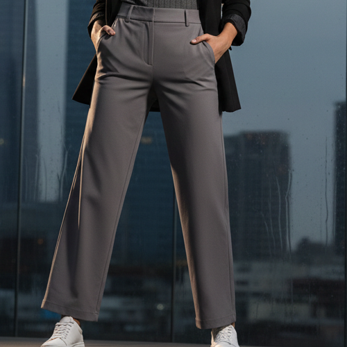 Halara Silent Storm Wide Leg Trousers Women's Size XS Petite Gray Slash ...