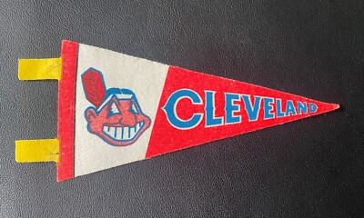 Vintage 1970s 8" Mini Felt Pennant Cleveland Indians | eBay