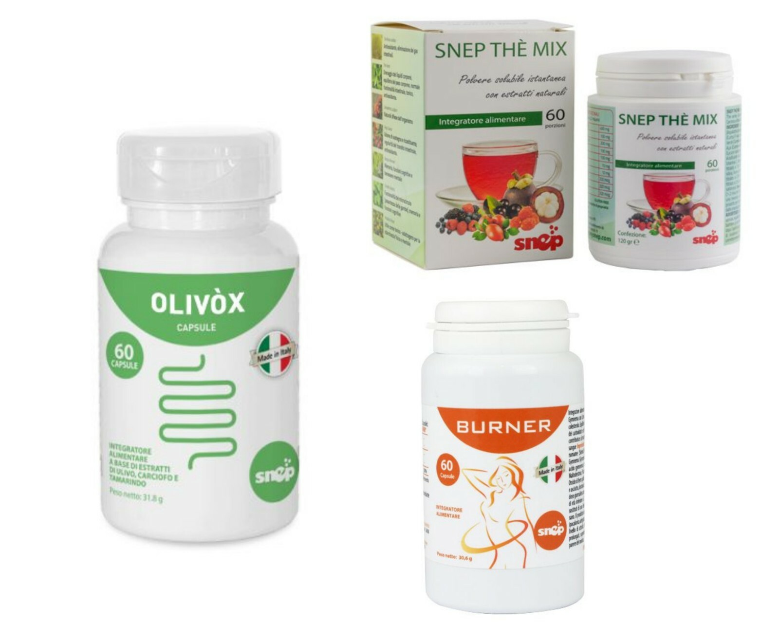 SNEP Olivox Burner The Mix (3 items) from Italy Genuine | eBay UK