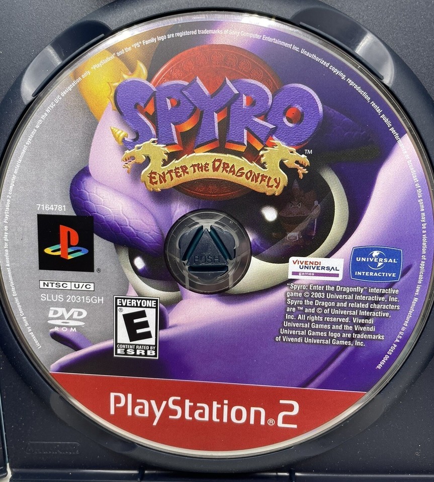 Spyro: Enter the Dragonfly (Sony PlayStation 2, 2002) PS2 Video Game ...