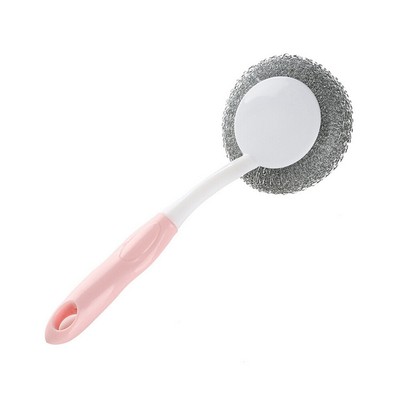 Handle Wire Brush Cleaning Ball Scourer Dish Washing Kitchen Cleaning ...