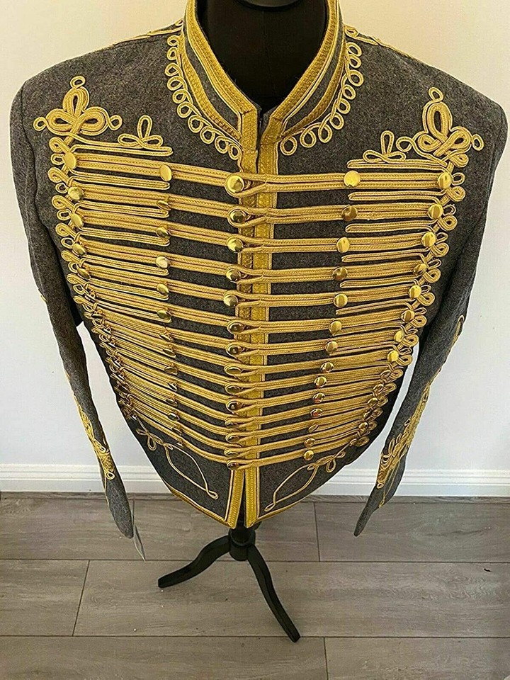 New Napoleonic Hussar Uniform Military Style Tunic Pelisse Jimmy ...