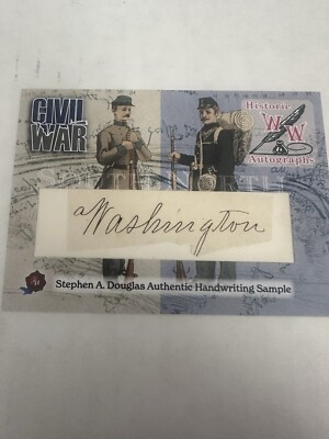 Historic Autographs Stephen Douglas Handwriting Sample | eBay