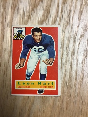 1956 Topps Football Leon Hart Detroit Lions Card #104 | eBay