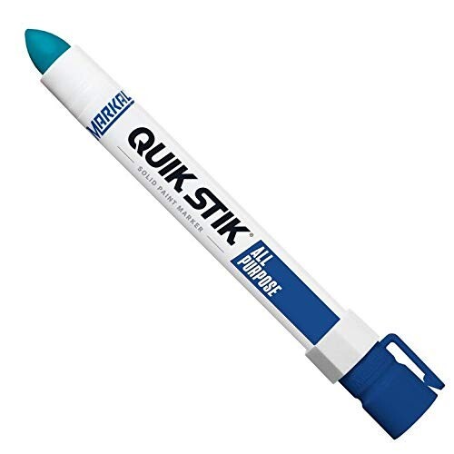 Markal 61070 Quik Stik Twist Long-Lasting Solid Paint Marker Blue Pack ...