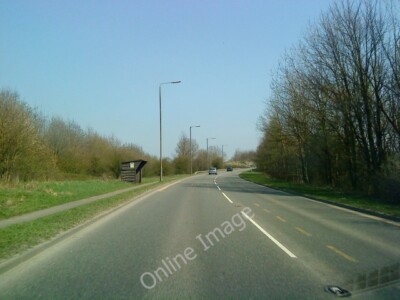 Photo 6x4 Bus stop on the A610 Ripley/SK4050 c2010 | eBay UK