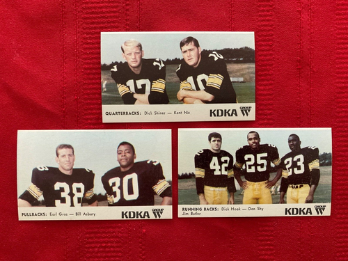 1968 KDKA Pittsburgh Steelers football card set / NFL / Jefferson ...