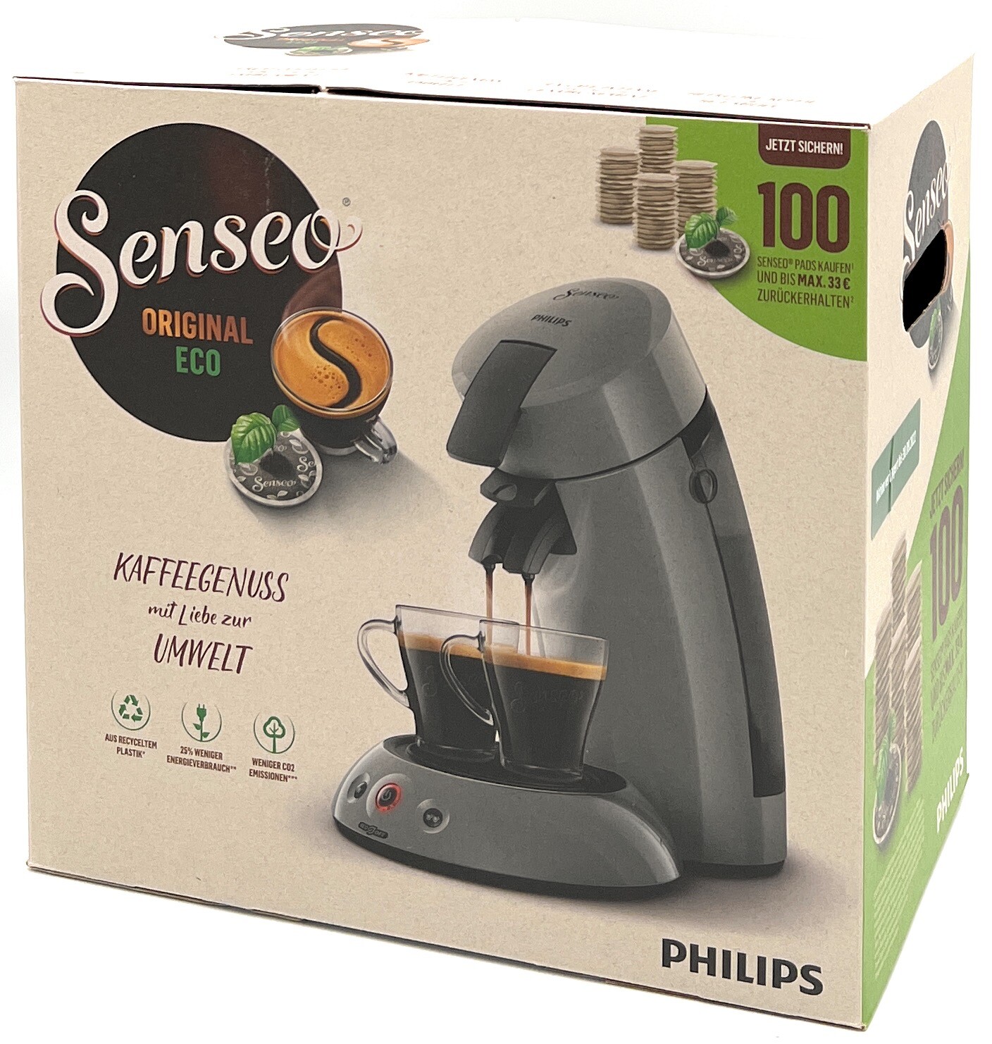 Philips Senseo Kaffeemaschine Kaffee Padmaschine Kaffeepadmaschine ...
