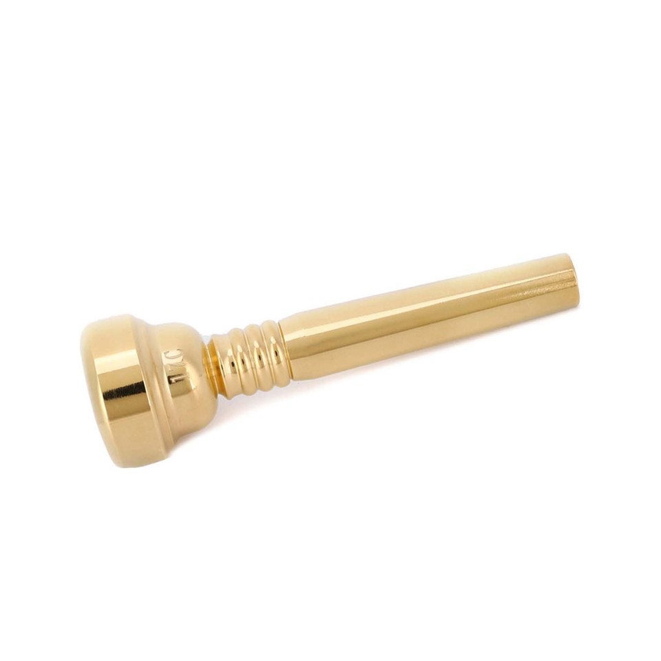 Brass Trumpet Mouthpiece Gold Plated 17C CNC Milled Musical Instrument ...