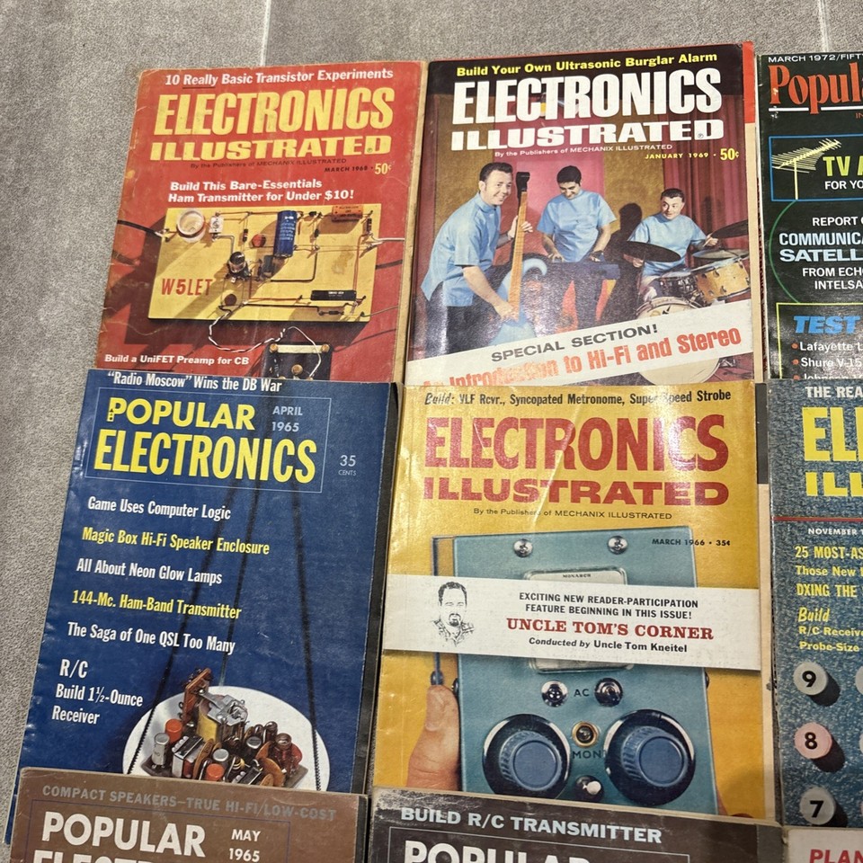 Vintage Electronics Illustrated Magazine lot of 16 CB's Radio's Stereo ...