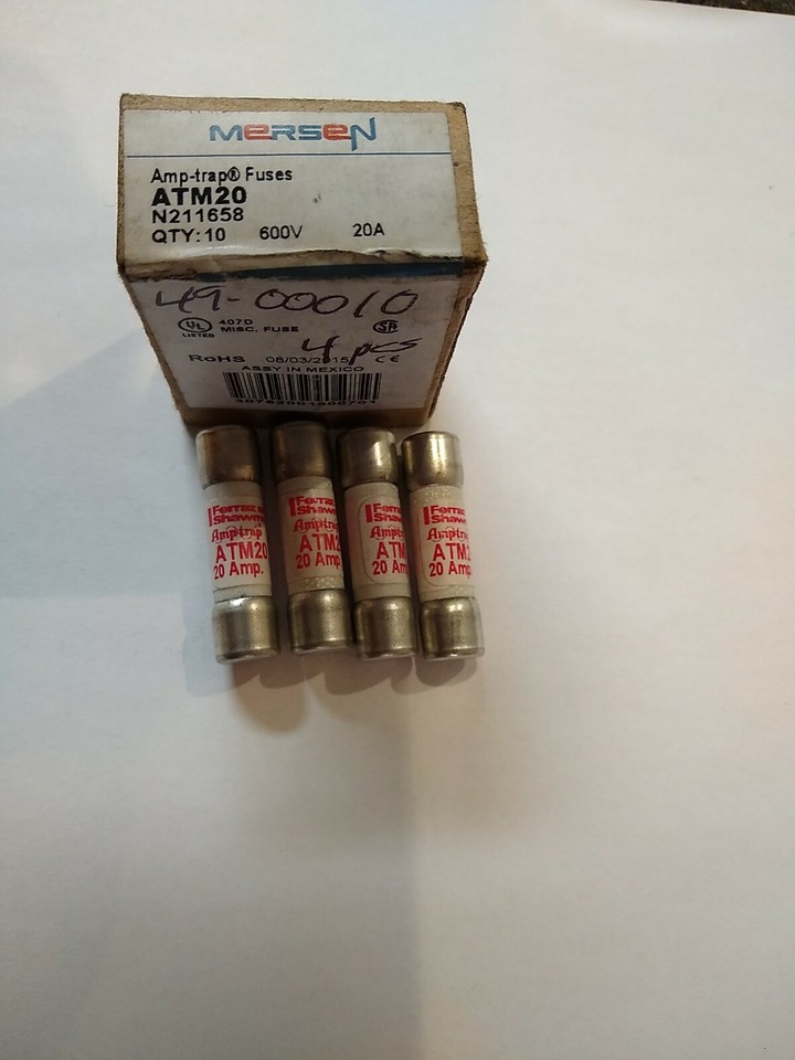 AMP-TRAP ATM20 20 AMP 600 VOLT AC/DC FUSES ***NEW*** LOT OF (4) | eBay