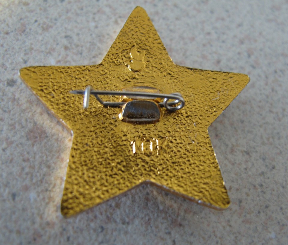 Russian Soviet Little Octobrist pin Star baby Lenin enamel Звезда ...