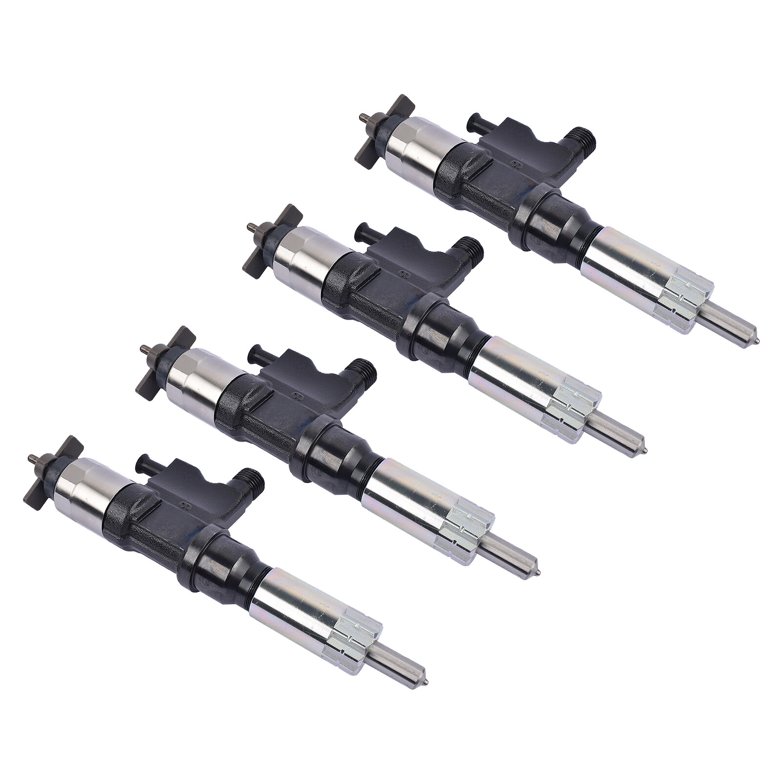 4× For 2001-2007 Isuzu NPR NPR-HD 4HK1 5.2L Diesel Fuel Injector 095000 ...
