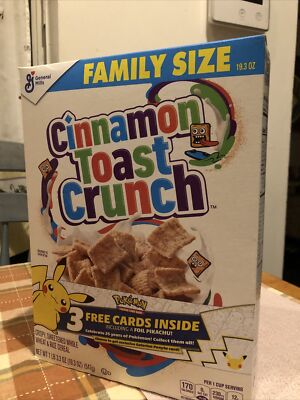 Cinnamon Toast Crunch Cereal Pokemon Cards 25th Anniversary PIKACHU | eBay