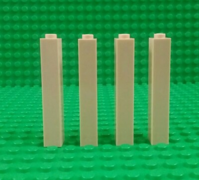 *NEW* Lego Beige Pillars Tall Columns 1x6x1 Stud Posts Houses Towers ...