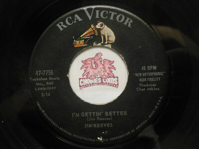 Jim Reeves: I'm Gettin Better / I Know One, 45 RPM VG (WB) | eBay