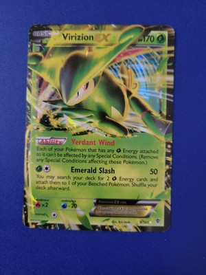 Pokémon TCG Card Virizion EX 9/101 Holo Ultra Rare Plasma Blast | eBay