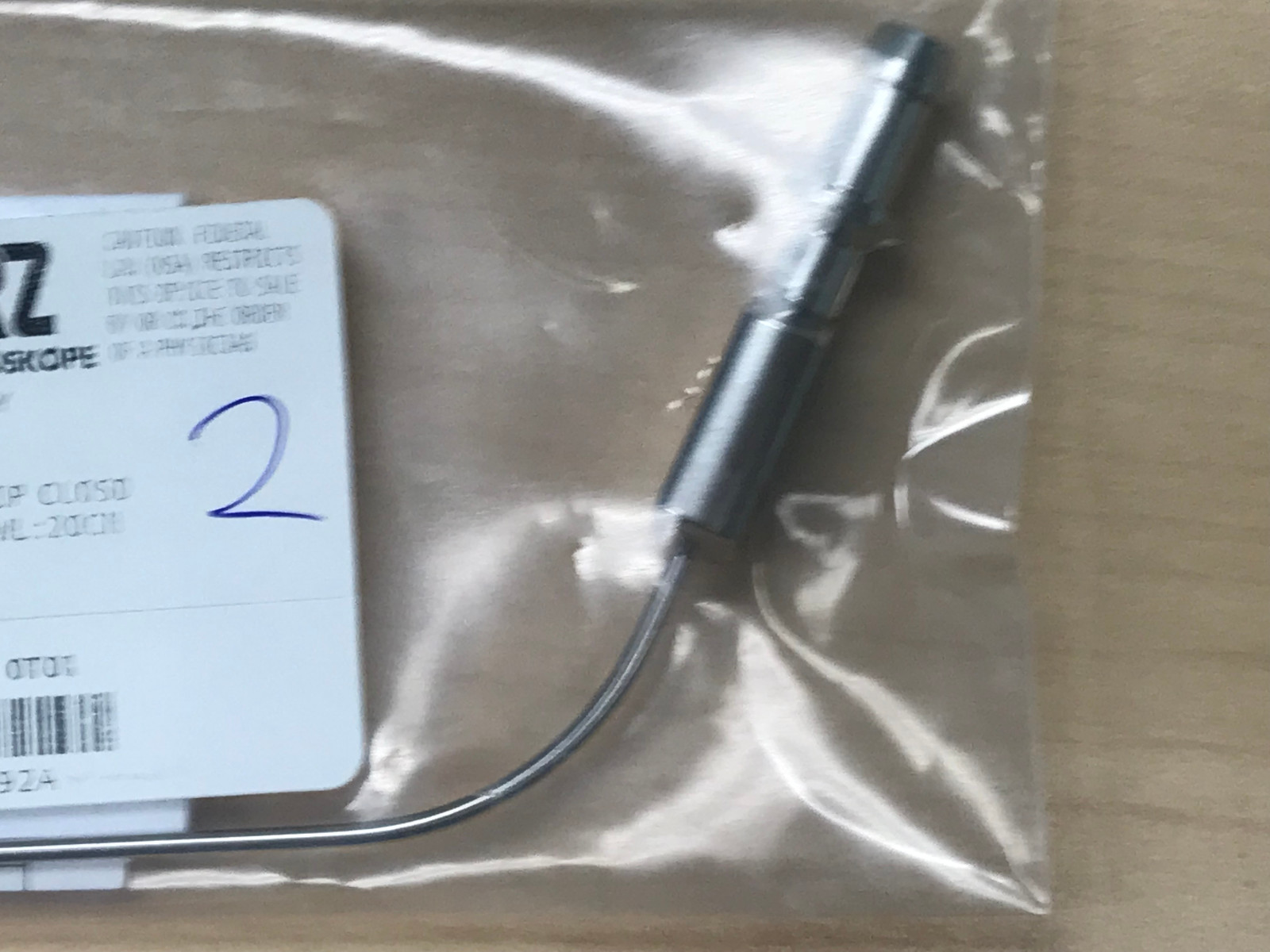 8692A Karl Storz Suction Tube W/Cut Off Hole Tip Clsd W/2 Lateral ...