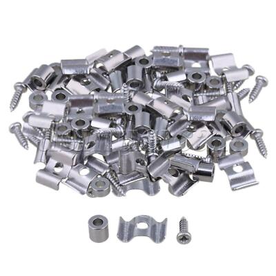 40pcs Chrome Color Guitar String Tree Guide Retainer Spacer Screw | eBay