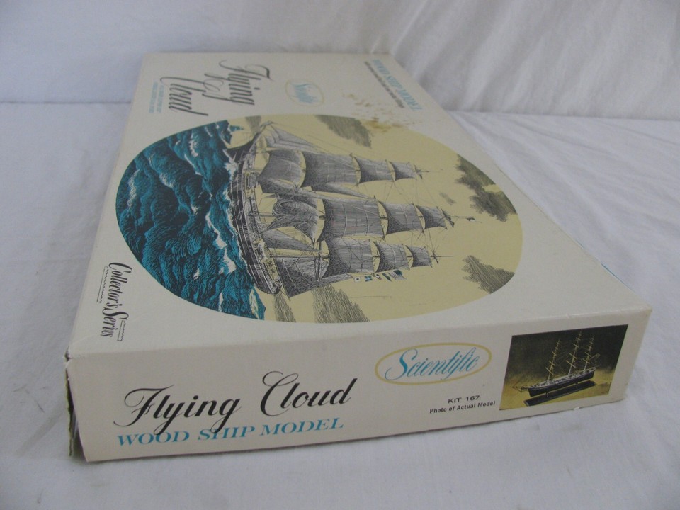 Scientific 13 3/4" Wood Flying Cloud Full Rigged Clipper Ship Model Kit ...