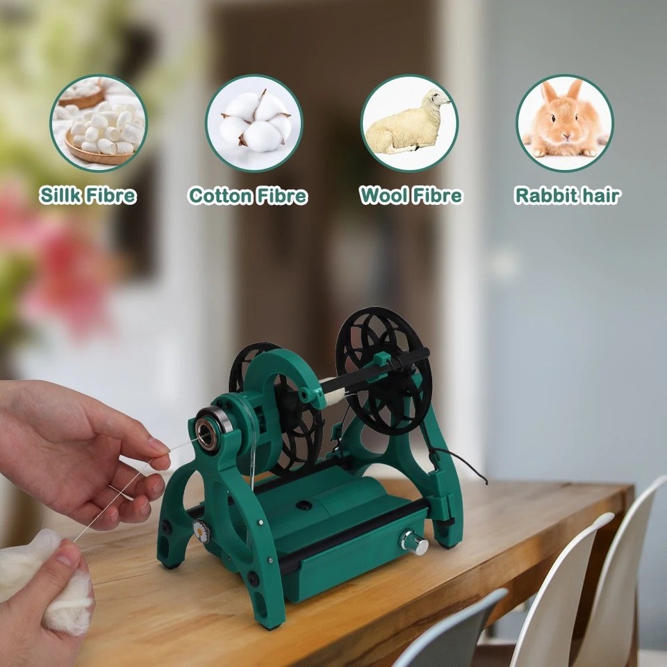 12V 800RPM Household Mini Electric Spinning Wheel Small Wool Spinning ...