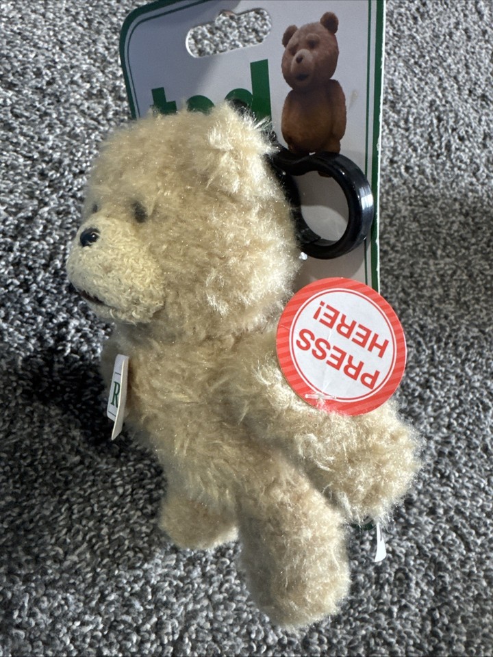 Ted Keychain Backpack Purse Charm Clip Rated R Stuffed Teddy Bear Movie ...