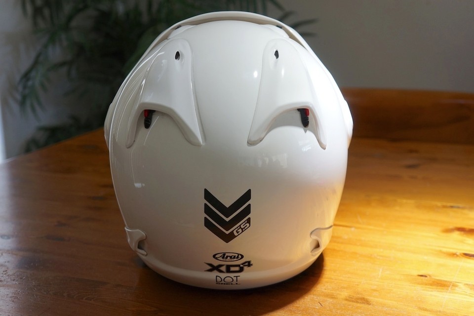 Reflective Chevron Decals for Arai XD4 Motorcycle Helmet with Tapered ...