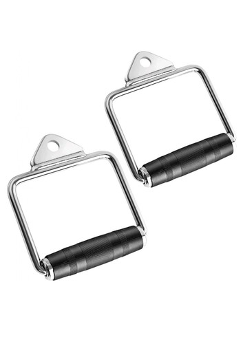 Cable Handle Attachments Machine - D Handle with Rubber Handgrips, 5.5 ...