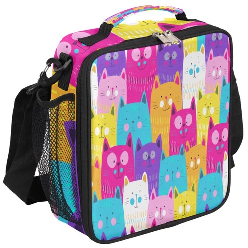 Colorful Cats Pattern Lunch Box Kids Kids Lunch Box for Girls Boys ...