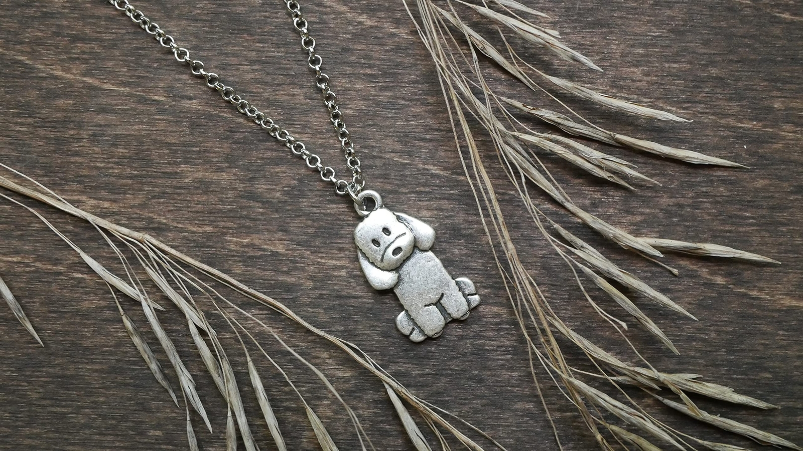 Goldendoodle Labradoodle Charm Necklace, Golden Lover Gift, Silver ...
